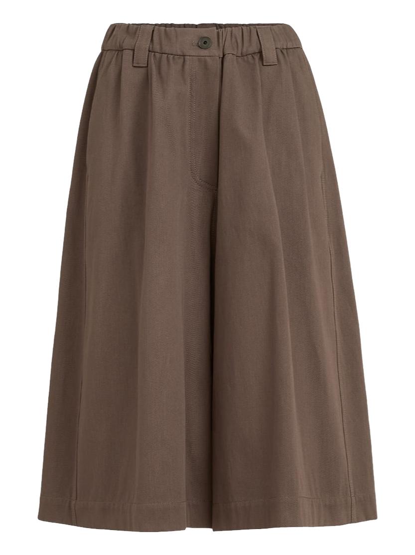 BRUNELLO CUCINELLI Brunello Cucinelli Couture Cotton Gabardine Long Bermuda Shorts with Monili